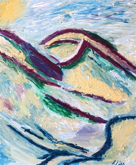 Nude Landscape Painting By Lena Andrassy Saatchi Art