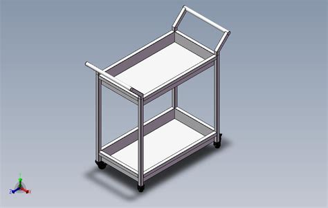 小推车 SOLIDWORKS 2012 模型图纸免费下载 懒石网