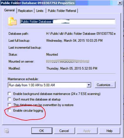 Disable Circular Logging In SBS 2011 Exchange 2010 Bob McKay S Blog