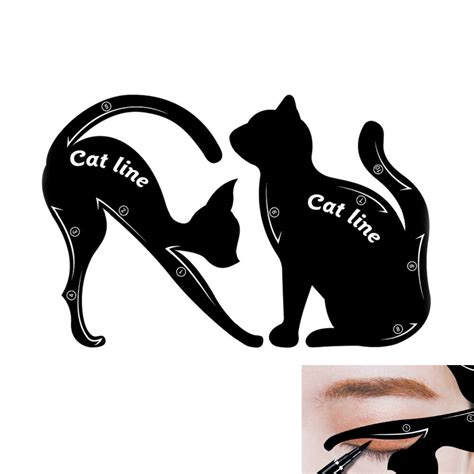 Printable Cat Eye Makeup Stencil Saubhaya Makeup