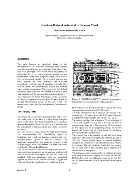 Pdf Structural Design Of An Innovative Passenger Vessel