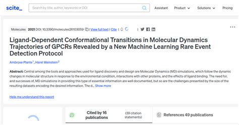 Ligand Dependent Conformational Transitions In Molecular Dynamics Trajectories Of Gpcrs Revealed