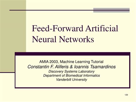 Ppt Feed Forward Artificial Neural Networks Powerpoint Presentation