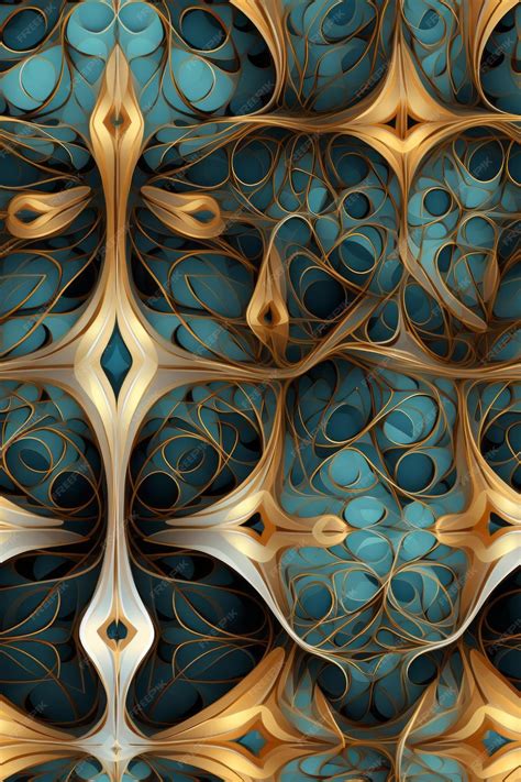 Premium Photo Exploring Infinite Dimensions Tiled Dmt Fractal Chaman In The Mesmerizing Style