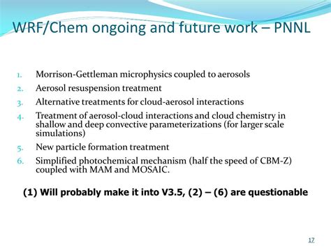 PPT WRF Chem V A Summary Of Status And Updates PowerPoint Presentation ID