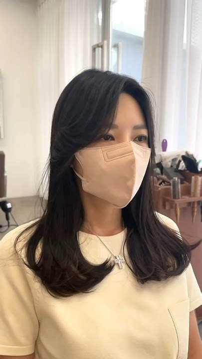 ‼️앞머리펌 이렇게 하면 안망합니다‼️ 앞머리고데기 앞머리드라이 앞머리컷 레이어드컷 레이어드c컬펌 레이어드펌 Youtube