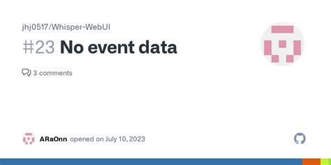 No Event Data Issue Jhj Whisper Webui Github