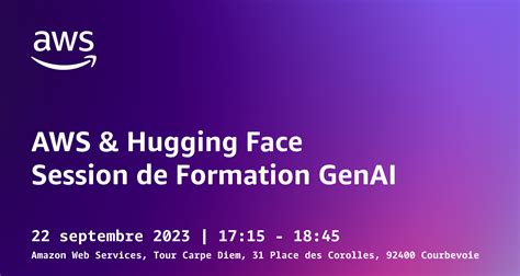 aws and hugging face session de formation genai