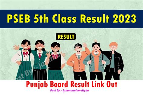 Pseb 8th Class Result 2023 Punjab Board Result Link Out