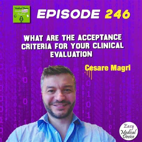 What Are The Acceptance Criteria For Your Clinical Evaluation