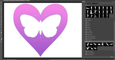 Drawing Custom Shapes With The Shapes Panel In Photoshop Cc 2020