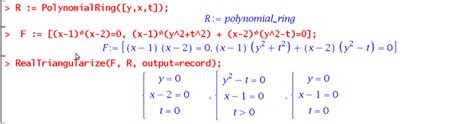 A Triangular Decomposition Into Semi Algebraic Systems Computed With Download Scientific