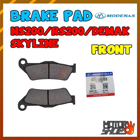 Modenas Pulsar200 Pulsar Ns200 Rs200 Demak Skyline Front Disc Brake Pad Disc Pad Depan Shopee
