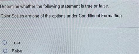 solved determine whether the following statement is true or