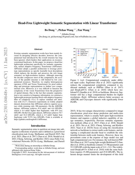 Pdf Head Free Lightweight Semantic Segmentation With Linear Transformer