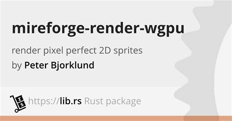Mireforge Render Wgpu — Rust Game Dev Librs