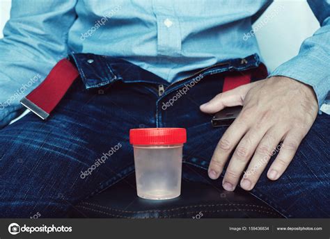 Empty Plastic Container For Testing Semen Or Urine Stock Photo By Diy Ya Ru