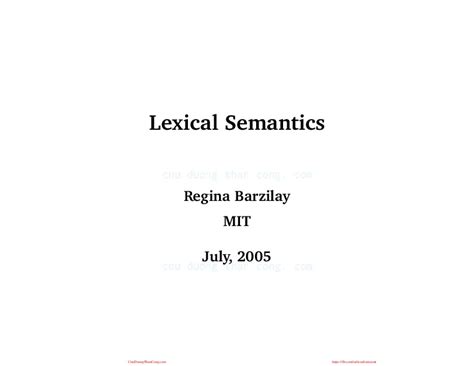 Pdf Xử Lý Ngôn Ngữ Tự Nhiên Ocwmitedu Regina Barzilay Lec07