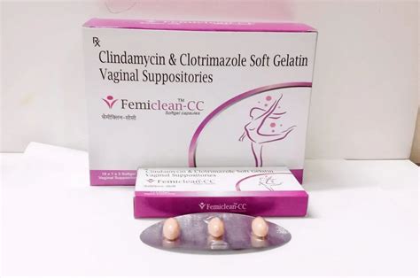 Clindamycin Clotrimazole Vaginal Suppositories 1 X 3 Tablets Prescription At Rs 105 Box In
