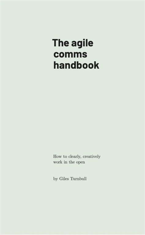 The Agile Comms Handbook Uk Fundraising