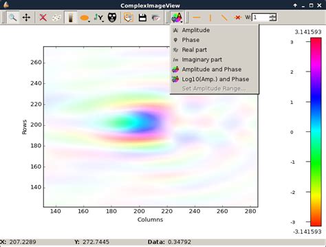 Compleximageview Plot A 2d Array Of Complex — Silx 210 Documentation