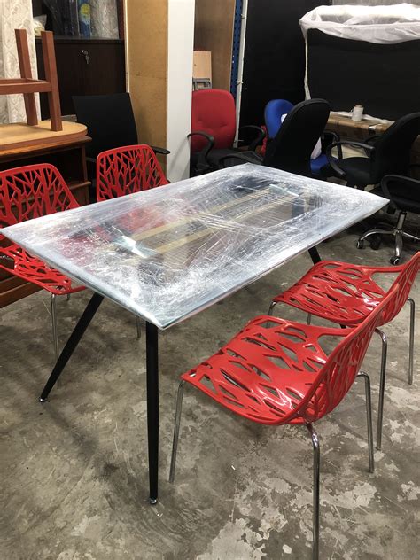 Dining Table With Chir Announcements On Carousell