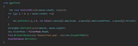 Shader Sine Wave With Collisions Runity3d