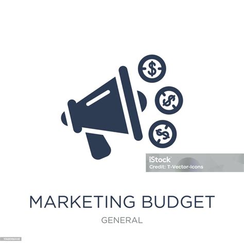 마케팅 예산 아이콘입니다 일반 컬렉션에서 흰색 배경에 예산 아이콘 마케팅 유행 평면 벡터 경제에 대한 스톡 벡터 아트 및 기타 이미지 경제 계산기 그래프 Istock