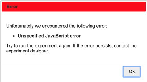 error when updating the experiment online experiments psychopy