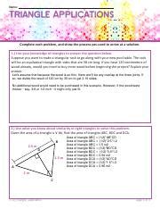 Exploring Triangular Applications In Geometry Problems Course Hero