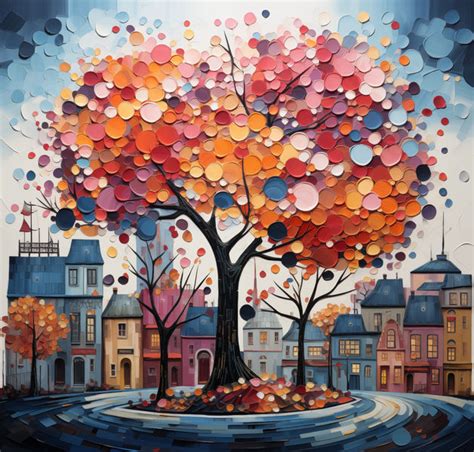 Купить картину Красочное дерево 2 Искусственый Интеллект в Киеве