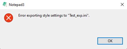 Error On Export Customize Schemes Issue Rizonesoft Notepad GitHub