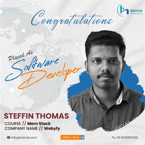 Irohub Infotech On Linkedin Mernstack Mernstackdeveloper Mernstackcourse Irohub Placement