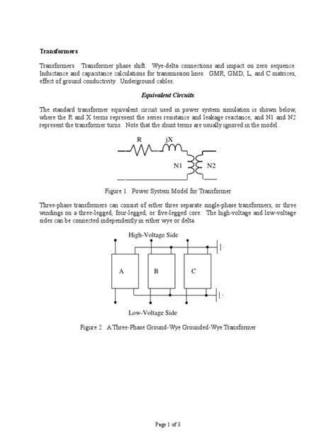 Additional Information On Zero Sequence Equivalent Circuit For
