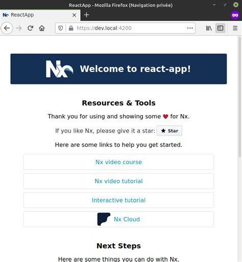 ⚛️ Local For React App In Nx Workspace Dev Community