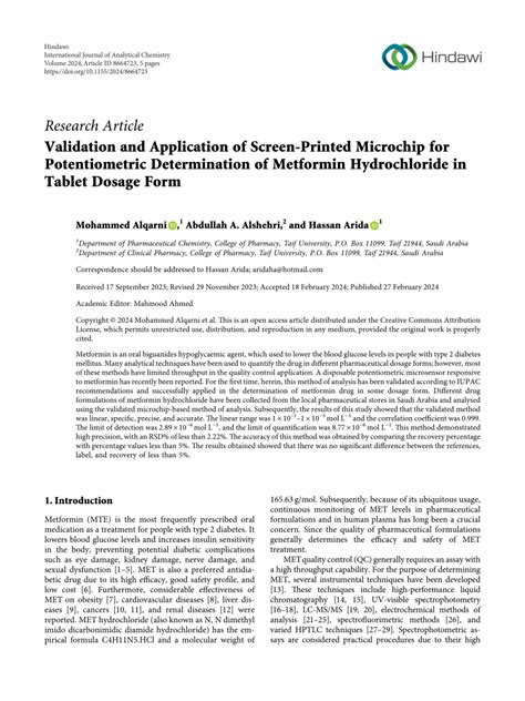 Pdf Validation And Application Of Screen Printed Microchip For Potentiometric Determination Of