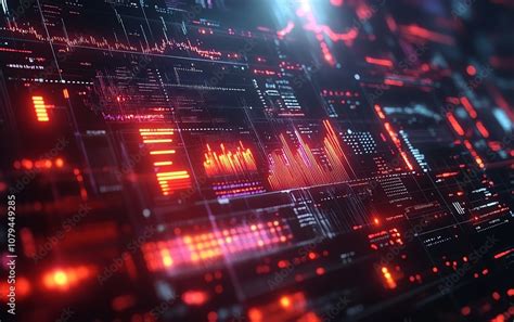 3d Digital Interface With Business Graphs And Analytics Charts Overlaying Laptop Background