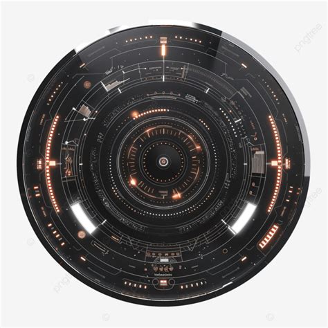 Abstract Futuristic Hud Display Interface Sci Fi Technology Computer User Circle Png