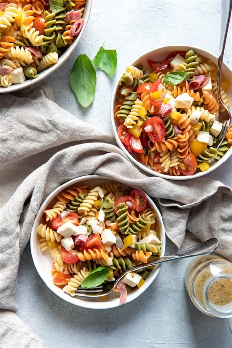 Quick Italian Pasta Salad With Salami Modern Crumb