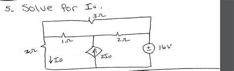 Solved 5 Solve For Io Chegg Com