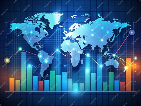 Premium Photo Global Business Insights Visualizing Market Trends And Data With Digital Charts
