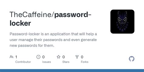 GitHub TheCaffeine Password Locker Password Locker Is An Application