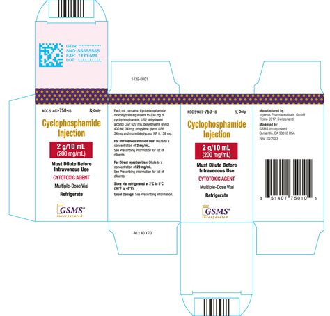 Dailymed Cyclophosphamide Injection Solution