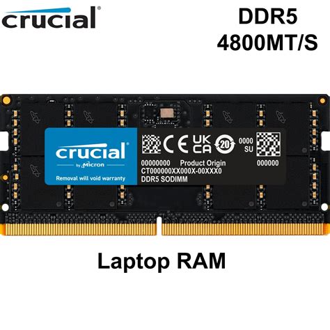 Crucial Ram Ddr5 4800mhz 5200mhz 5600mhz 16gb 24gb 32gb 48gb Cl40