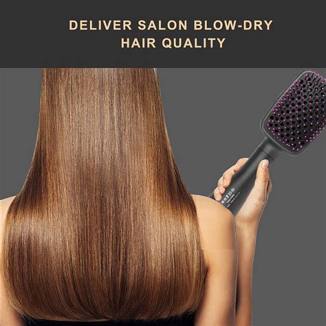 Badu Bg Сешоар Четка Електрически гребен с горещ въздух Дамска четка за коса Професионален