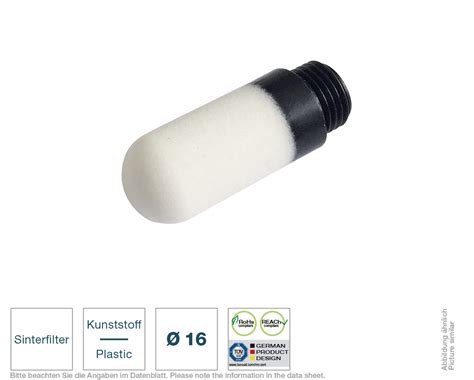 Plastic Sintered Filter Testo Sensor English