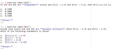 Solved Exercise Name2pts If A And B Are