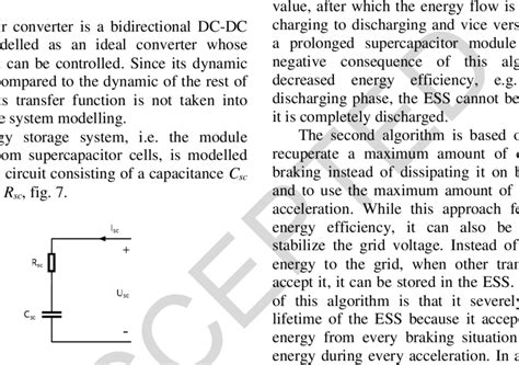 Supercapacitor Module Model Representation Download Scientific Diagram