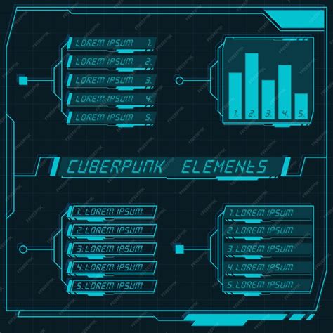 Premium Vector Scifi Futuristic Control Panel Collection Of Hud