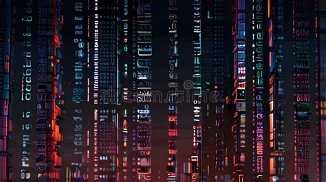 Futuristic Digital Blockchain Network Concept With Glowing Cubes And